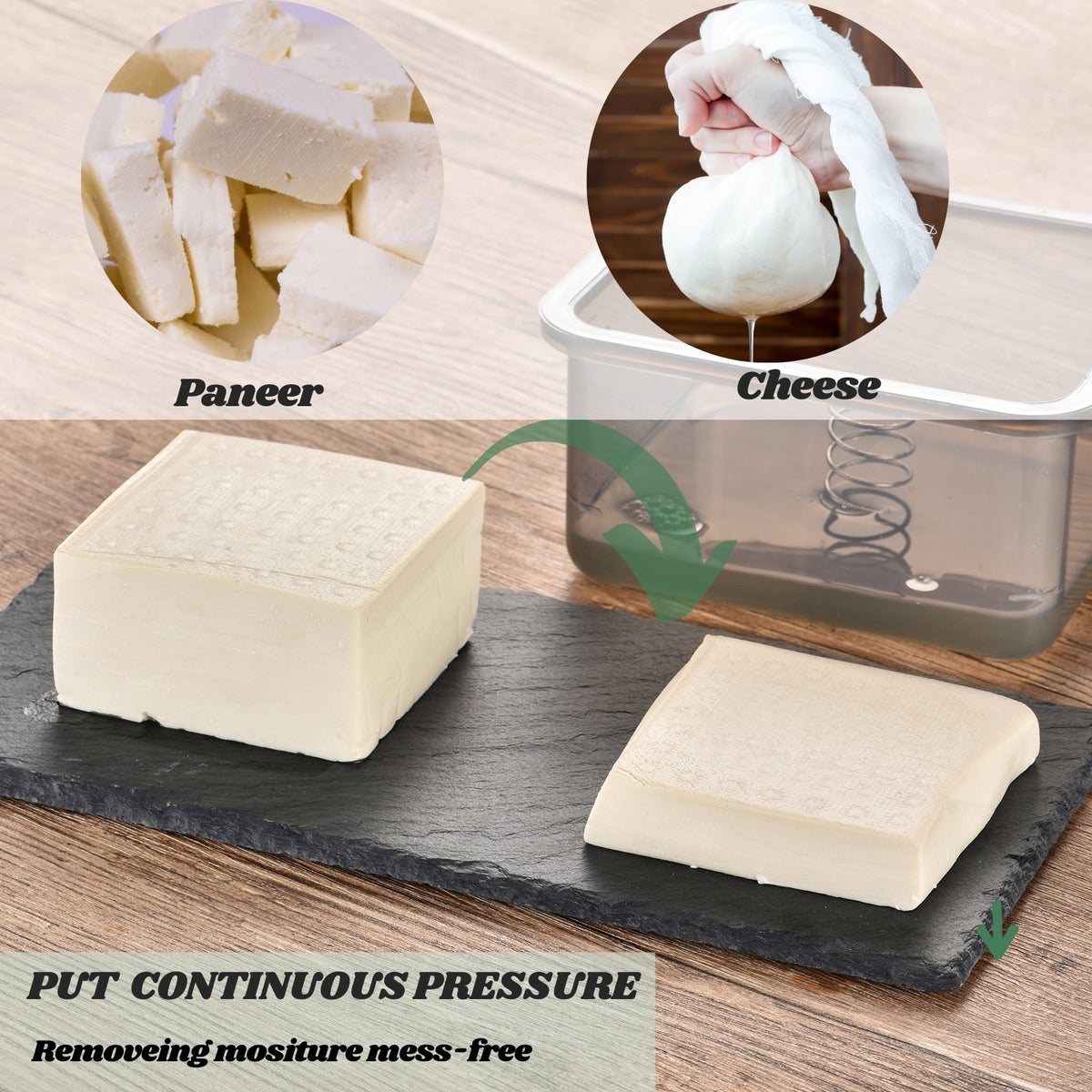 Drain and Dry Extra Firm Tofu or Firm Tofu Mess-Free, Tofu Press with ...